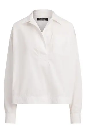 Ralph Lauren Cotton Popover Top