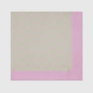 Gucci Gg Silk Twill Bandana Silk - Pink