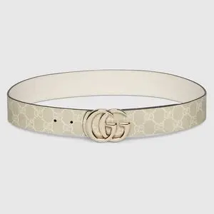 Gucci Reversible Gg Marmont Belt - White