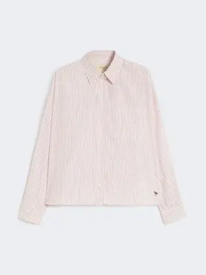 Max Mara Oversized Cotton Poplin Shirt - Pink
