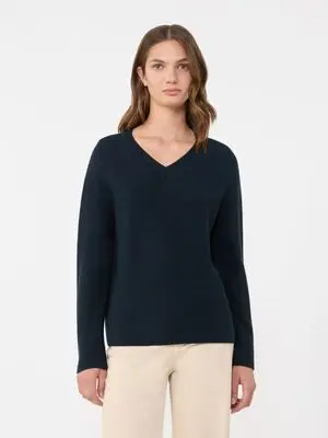 Max Mara Cotton Boxy Sweater - Navy
