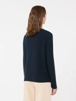 Max Mara Cotton Boxy Sweater - Navy