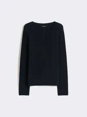 Max Mara Cotton Boxy Sweater - Navy