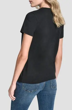 Dkny Logo Graphic T-shirt - Black