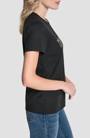 Dkny Logo Graphic T-shirt - Black