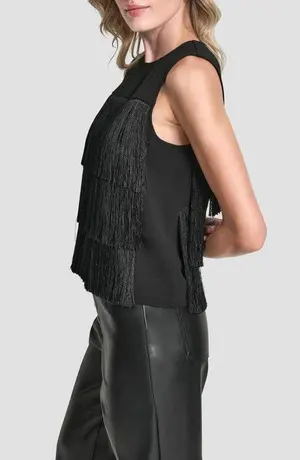 Dkny Tiered Fringe Top