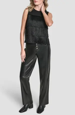 Dkny Tiered Fringe Top