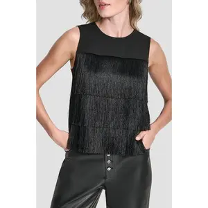 Dkny Tiered Fringe Top