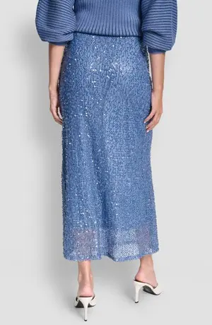 Dkny Sequin Midi Skirt