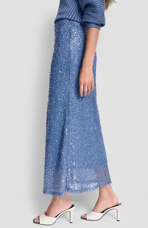 Dkny Sequin Midi Skirt