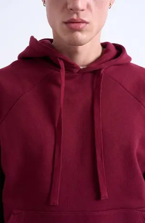Topman Boxy Cotton Blend Hoodie