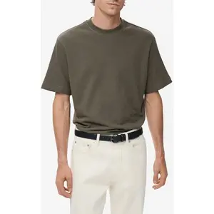 Mango Cotton Fleece Crewneck Top - Medium Brown