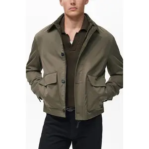 Mango Button Detailed Jackets For Men