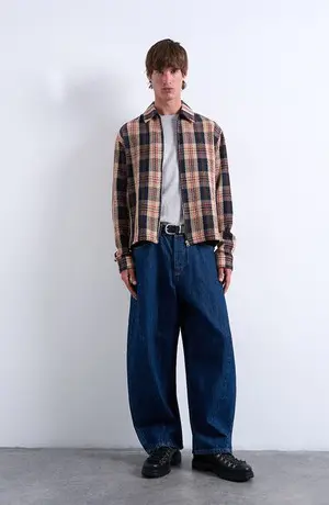 Topman Check Zip Overshirt
