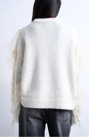 Topshop Ribbon Sweater