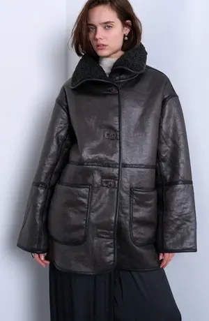 Topshop Shearling Coats For Women