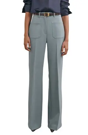 Reiss Raw Hem Trousers