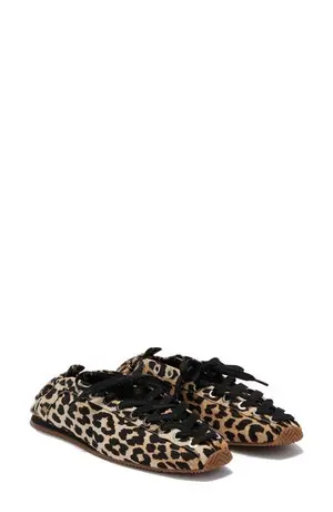 GANNI Lace-up Ballet Flat