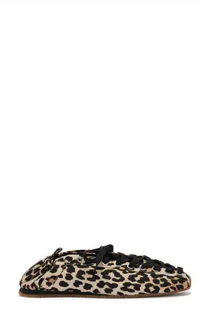 GANNI Lace-up Ballet Flat