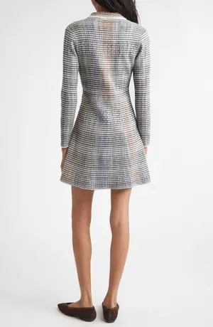 Veronica Beard Lauper Tweed Knit Minidress