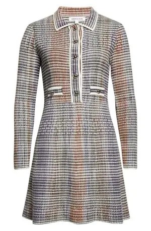 Veronica Beard Lauper Tweed Knit Minidress