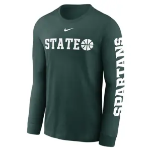 Nike Michigan State Spartans Basketball Icon College Long-sleeve T-shirt - Green