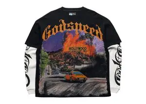 GODSPEED Los Scandalous Layered Tee Shirt - Black