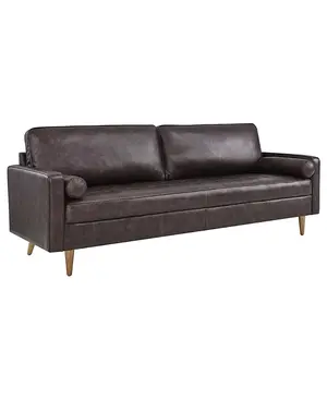 MODWAY Valour 88" Leather Sofa - Brown