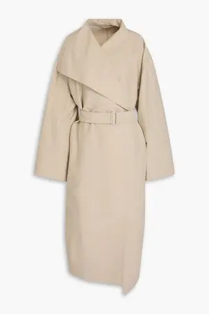 TOTEME Belted Linen-blend Coat