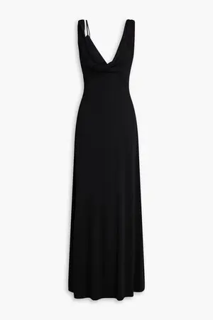 TOTEME Draped Stretch-jersey Maxi Dress