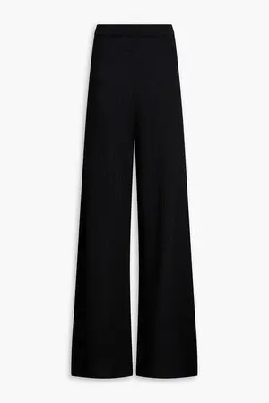 TOTEME Crochet-knit Wide-leg Pants