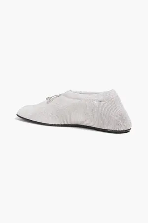 TOTEME Knitted Flats - Light Gray