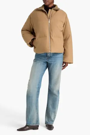 TOTEME Quilted Wool-blend Flannel Jacket - Camel