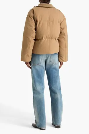 TOTEME Quilted Wool-blend Flannel Jacket - Camel