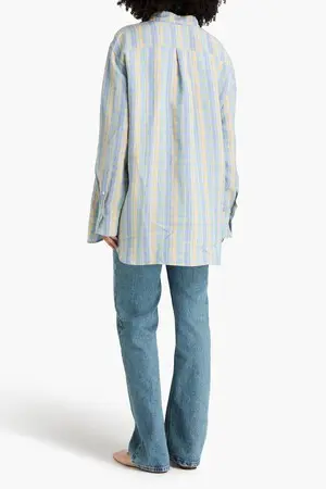 TOTEME Gingham Linen-blend Shirt