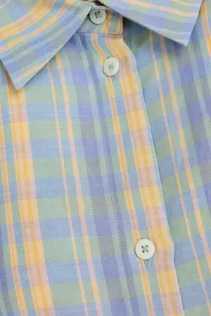 TOTEME Gingham Linen-blend Shirt