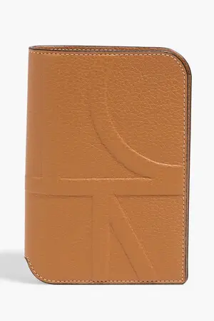 TOTEME Embossed Pebbledleather Passport Cover - Tan