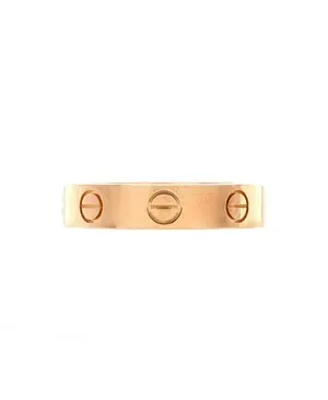 CARTIER Love Wedding Band Diamond Ring - K Rose Gold