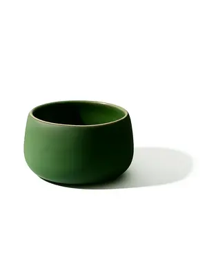 GHARYAN STONEWARE Ewa Serving Bowl - Matte Green/ Shiny Green