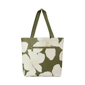 ALOHA COLLECTION Market Stripe Reversible Tote Bag