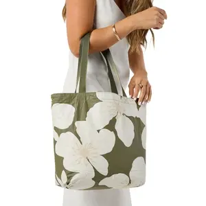 ALOHA COLLECTION Market Stripe Reversible Tote Bag