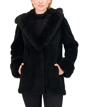 Gorski Sheared Shearling Lamb Parka - Black