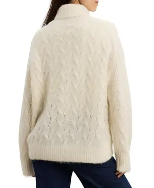 Hatch Collection Alpaca Cable Turtleneck