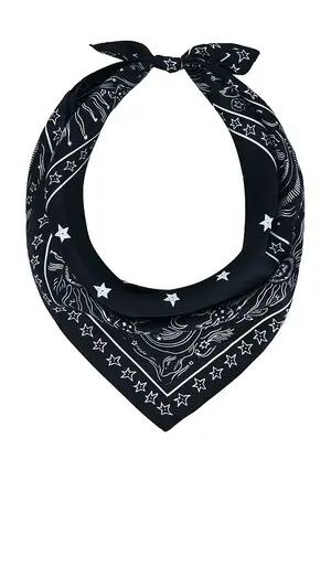 CASA CLARA Silky Headscarf In Black