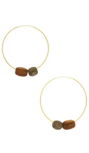 CASA CLARA Treasure Hoop Earrings