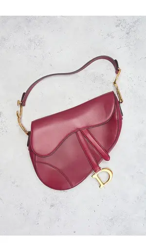 FWRD RENEW Dior Saddle Bag - Red