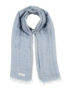 Emporio Armani Woman Scarf Fuchsia Size - Linen, Modal Blue