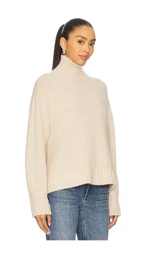 Guest In Residence Cropped Ribbed Turtleneck