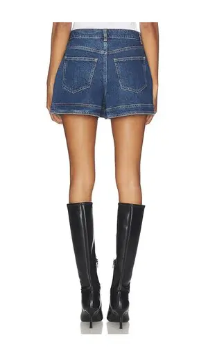 Cinq À Sept Denim Skort With Grommet Detail