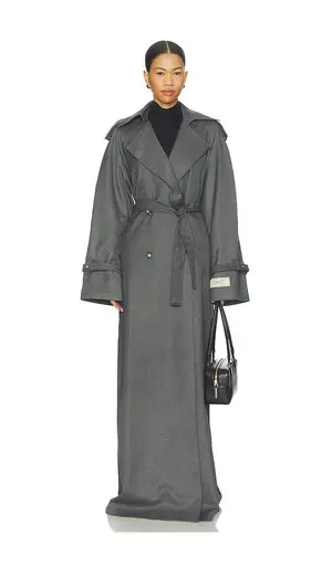 MILKWHITE Long Trench Coat